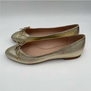 Stuart Weitzman | Shoes | Stuart Weitzman Gabby Flats Gold Platino ...